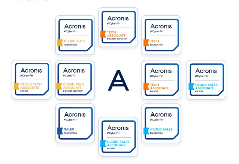Acronis mit neuen Trainings und Zertifizierungen